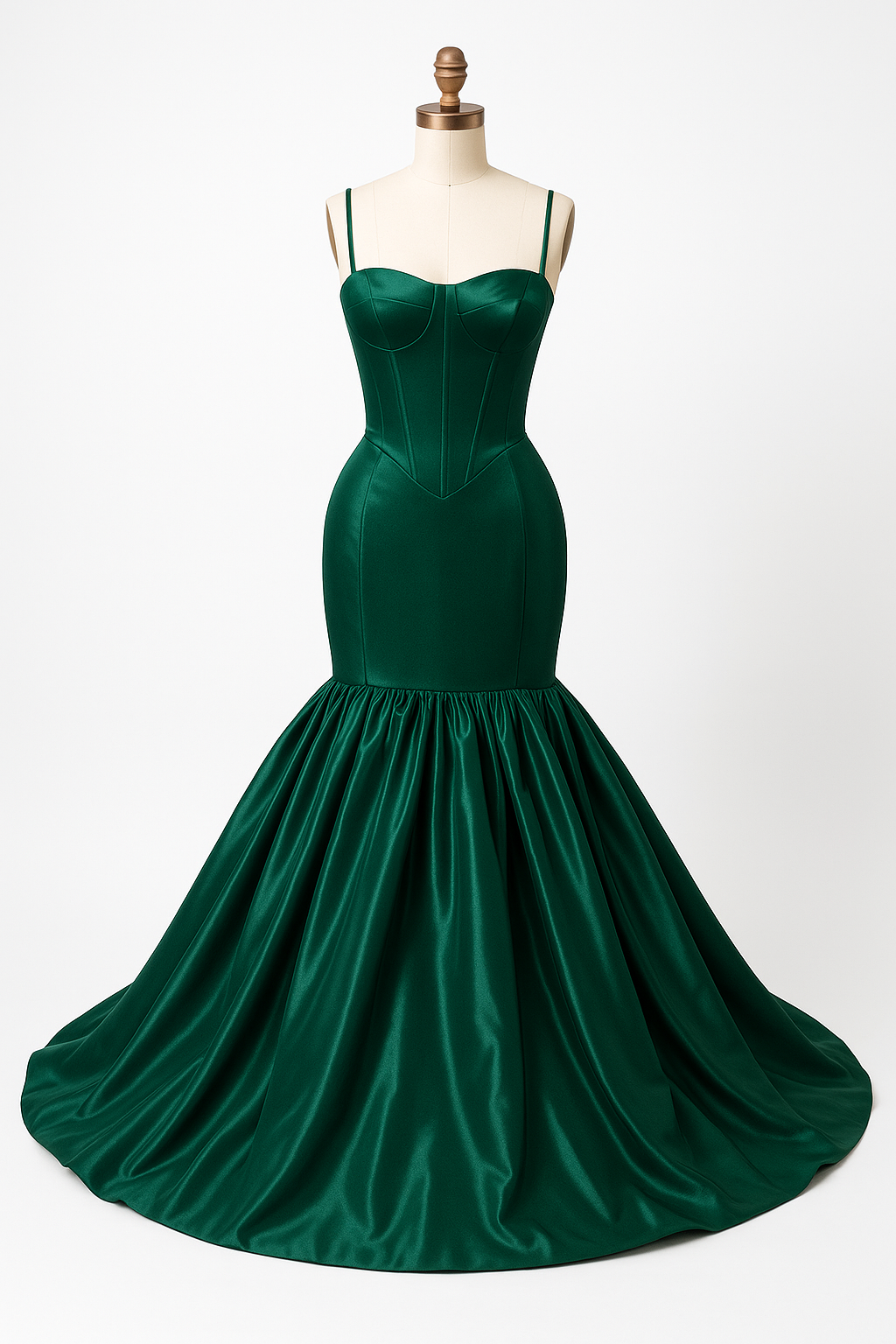 Emerald Mermaid Gown - The Designer Precinct